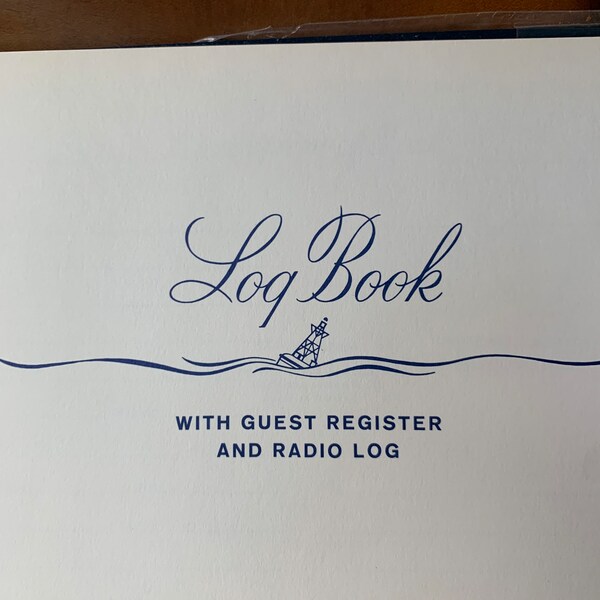 Sailing Log Book - Etsy