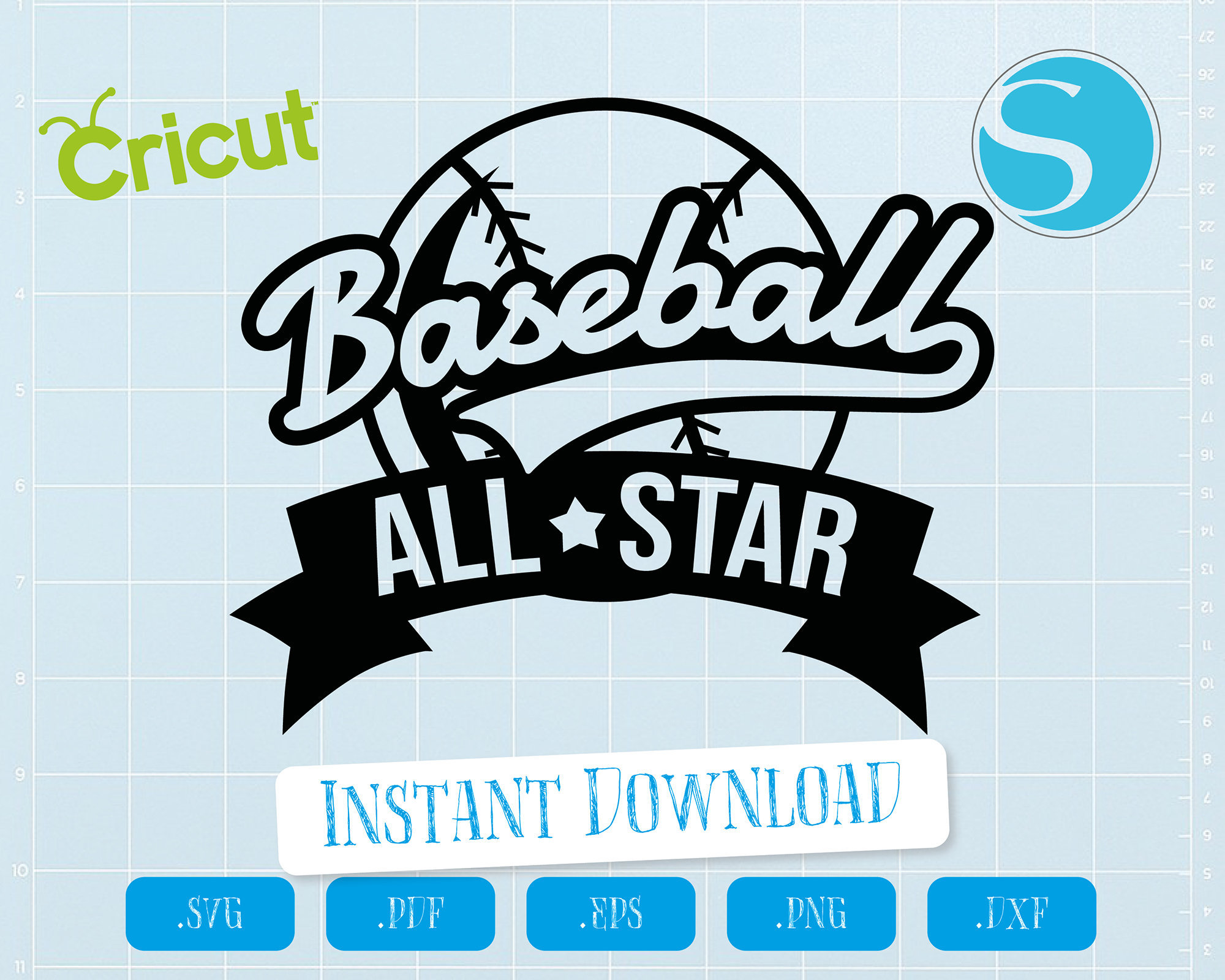 Baseball All Star SVG, Baseball All Star Cut File, Baseball Allstars ...