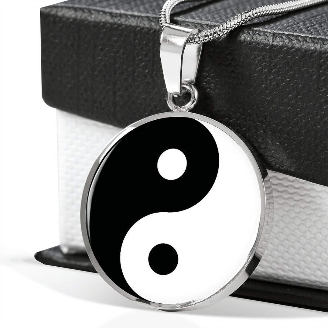 Yin Yang Necklace Yin and Yang Necklace Necklace With - Etsy