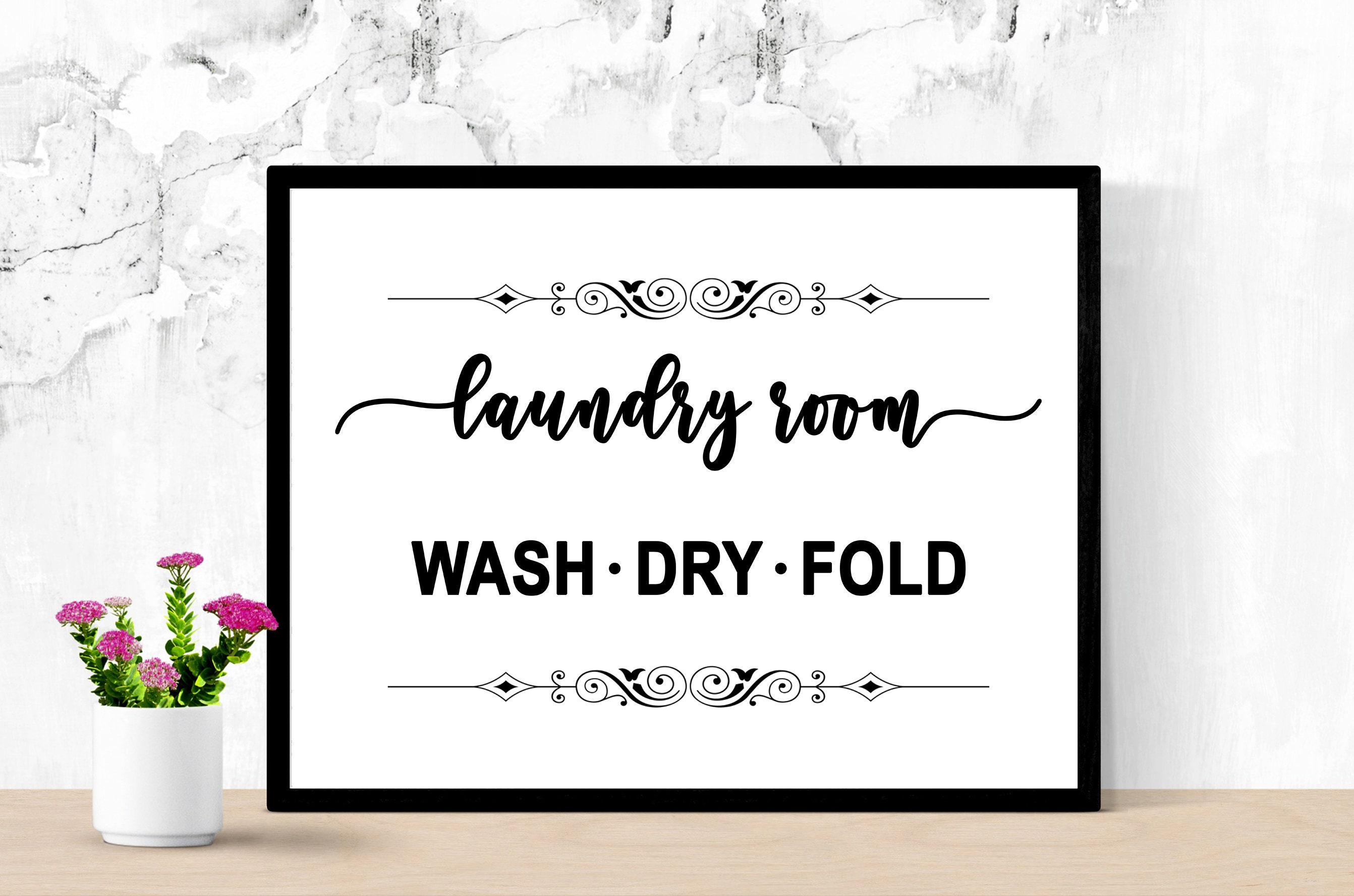 Laundry room printable laundry room sign Family farmhouse | Etsy