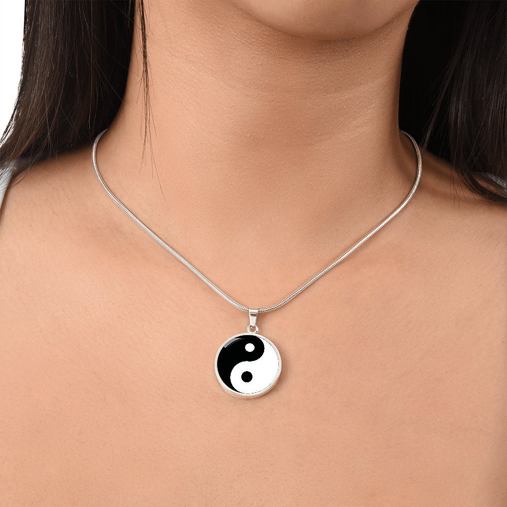 Yin Yang Necklace Yin and Yang Necklace Necklace With - Etsy
