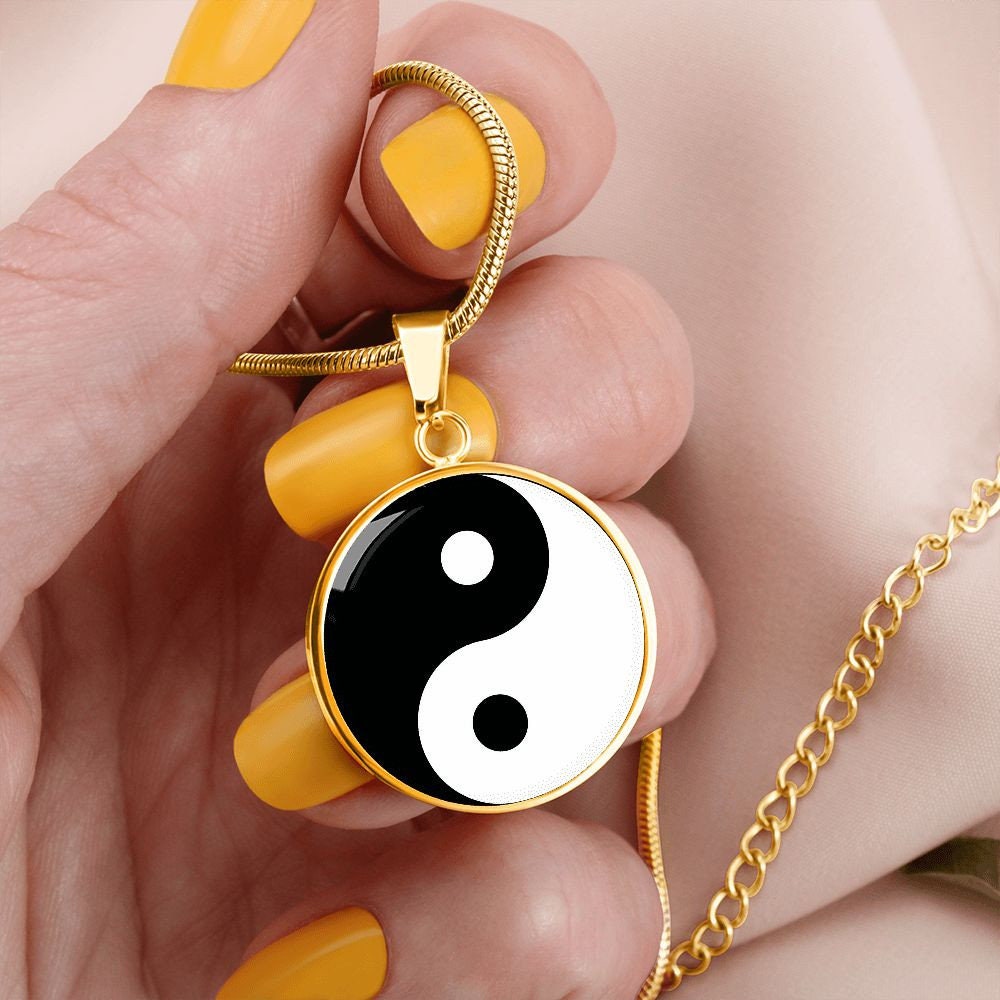 Yin Yang Necklace Yin and Yang Necklace Necklace With - Etsy