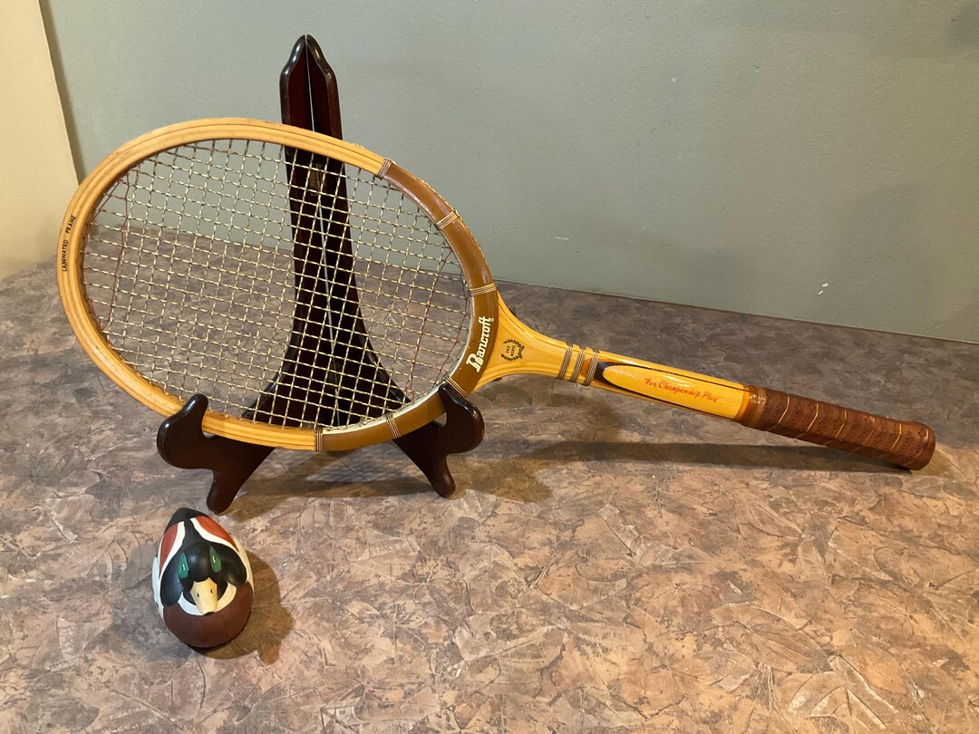 Bancroft Tennis Racket PRO MODEL, Collector's Item, Wooden Vintage ...