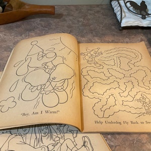 Underdog Coloring Book by Whitman 1972, Peanuts Schulz Peanuts Coloring ...