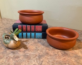 Terracotta Squiggle Design Pottery Bowl Home & Living Dining & Serving ...