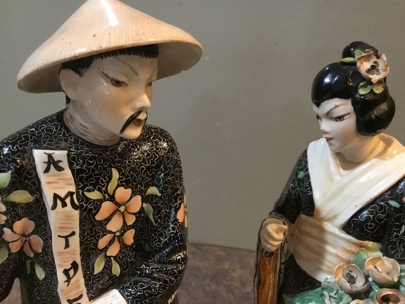 LENCI ARTIST BERTOLOTTI Victor Bertolotti Deco Oriental Chinese Man ...