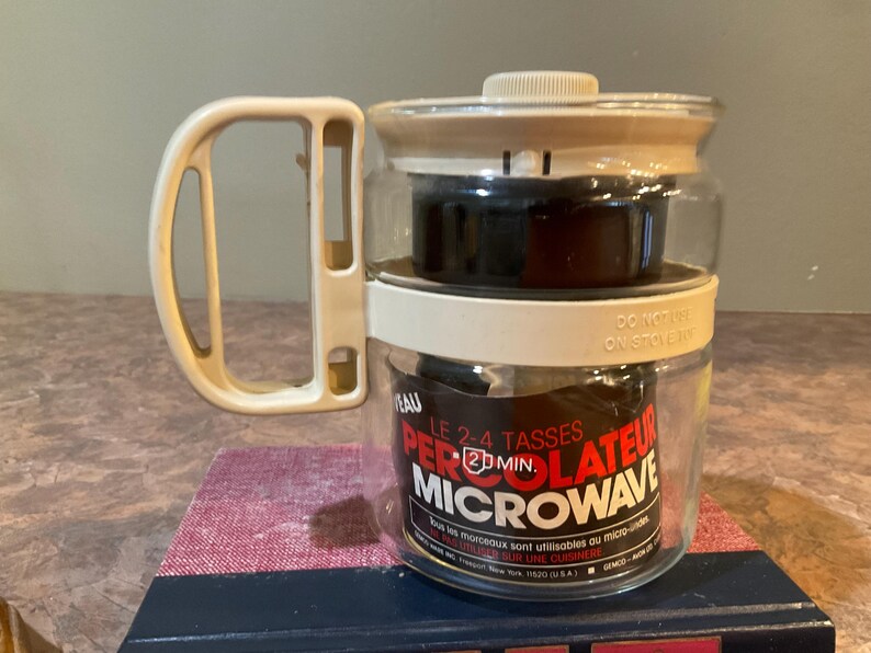 Gemco Micro Perk Coffee, 2 Cup Percolator Microwave Percolator, Tiny ...