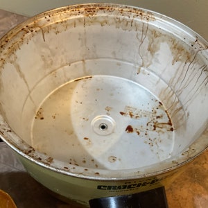 Rival Crock Pot Stoneware Yellow Slow Cooker Model 3350/2 Plastic Lid ...