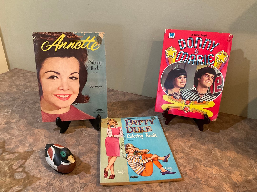 Donnie and Marie, 1977 Coloring Book, Patty Duke, 1964 Coloring Book ...