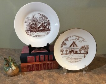 Snow Scene Plates - Etsy