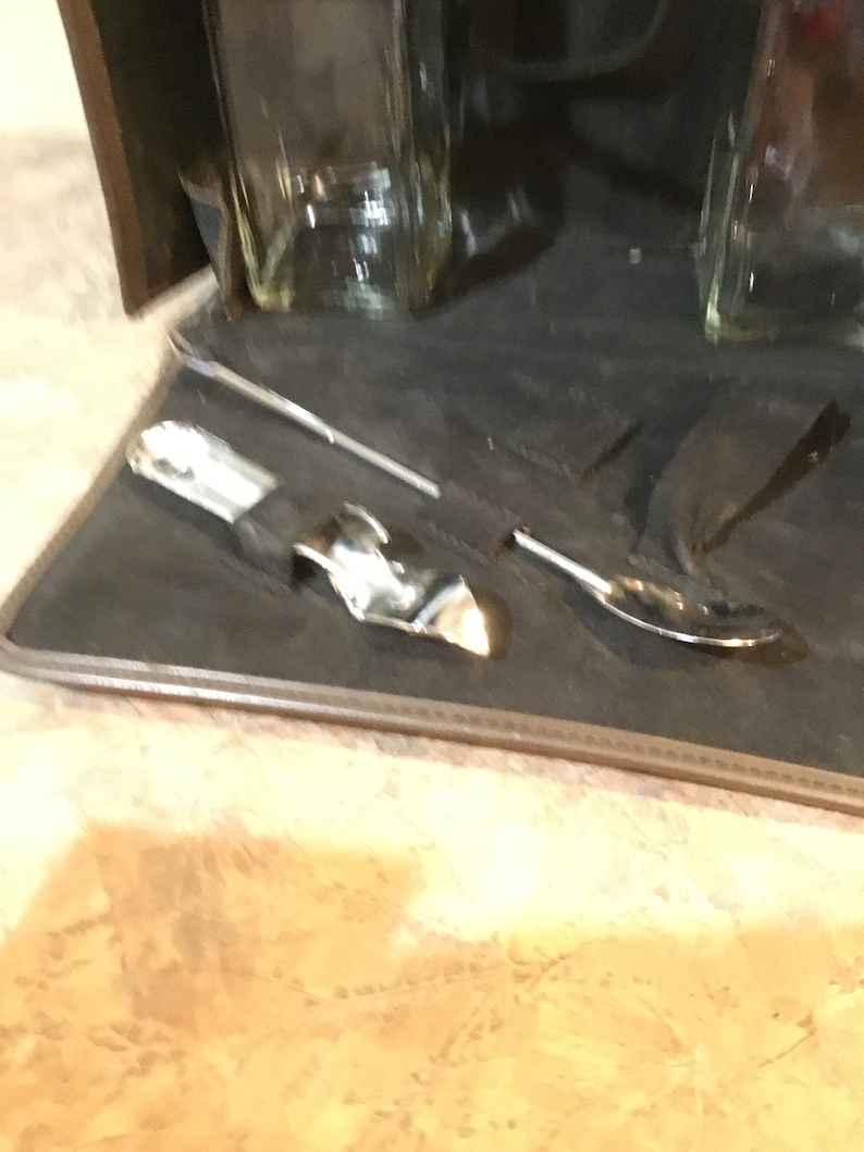 Travel Flask Set Portable Bar Travel Mini Bar Carry Case - Etsy