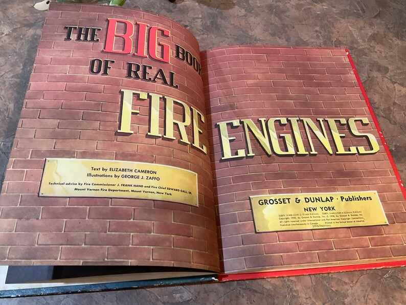 Big Book of Real Fire Engines George Zaffo, Debbie's Visit to the ...