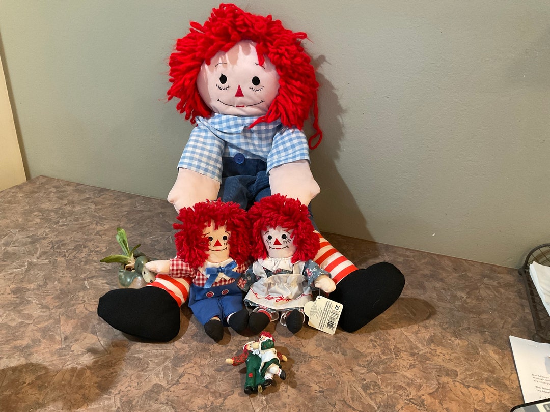 Raggedy Ann and Andy Doll, Andy Doll or Raggedy Ann and Andy 3" Hanging ...