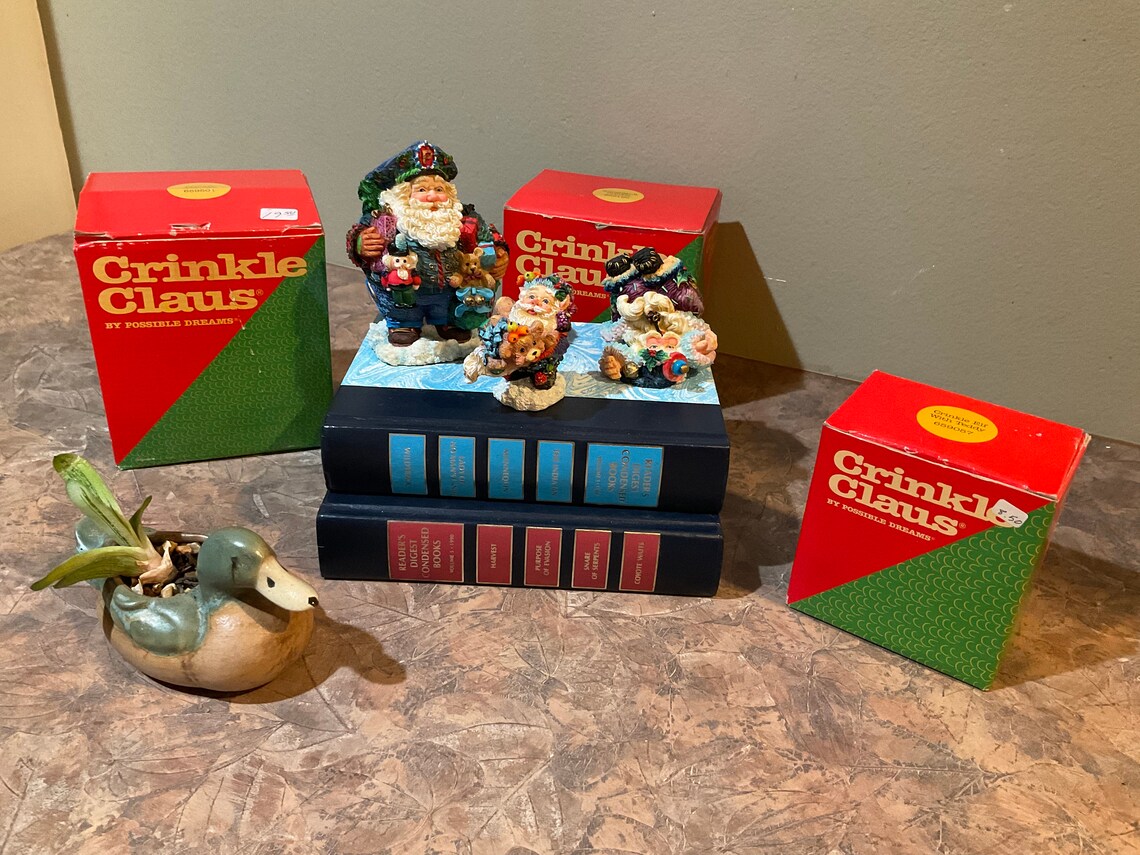 Crinkle Claus Figurines Postman Possible Dreams Original - Etsy