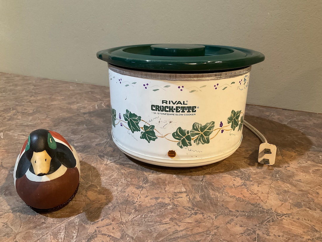 Rival Crock Pot Little Dipper Stoneware Slow Cooker Dip With Plastic ...