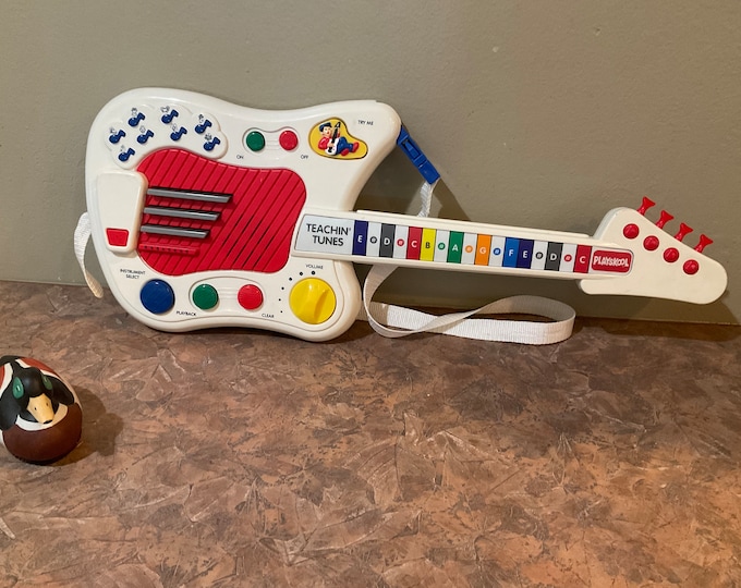 PLAYSKOOL TEACHIN' Tunes Talking GUITAR Hasbro 1995 - Etsy