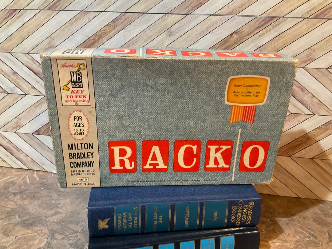 RACKO Card Game by Milton Bradley RACK-O 1961 Complete or Perquackey ...
