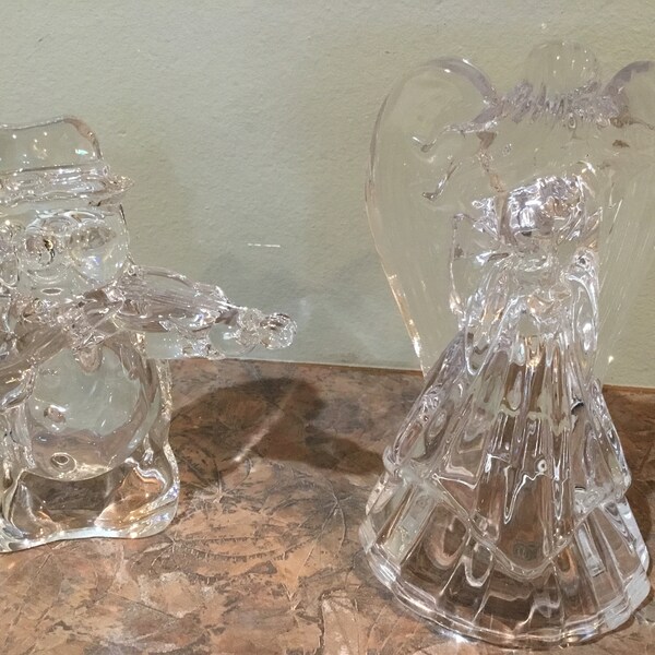 Lead Crystal Angel Figurines - Etsy