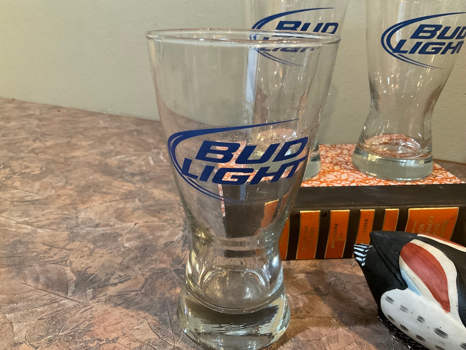 Bud Light Glasses Swoosh Logo, Pub, Mancave Bar, Set of Four, Vintage ...