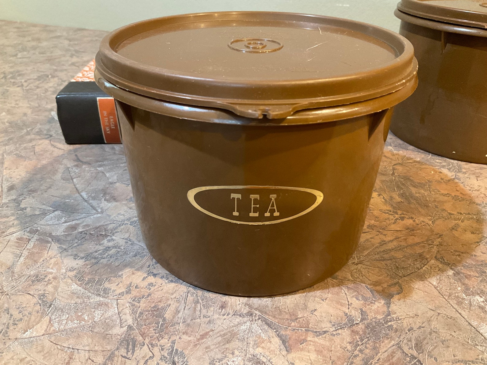 Tupperware 263 Brown Tea and Coffee Canisters With Lids, Set of 2, 70s ...