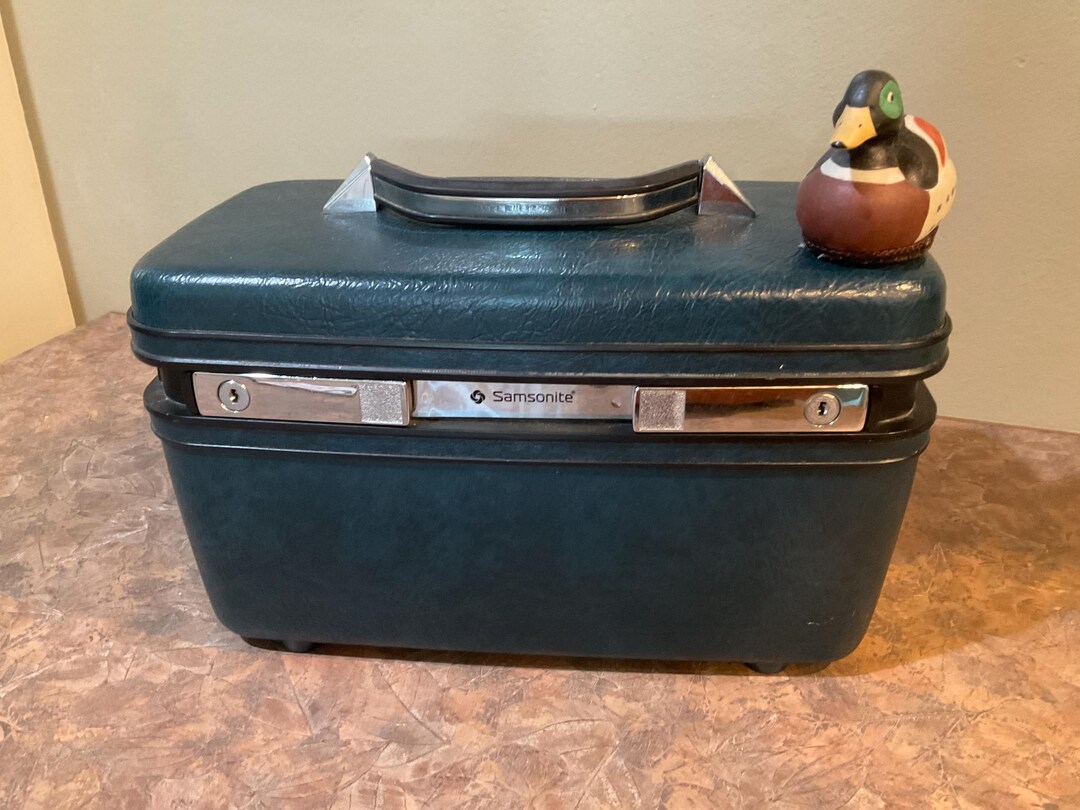 Samsonite Profile II Carry on Cosmetic Makeup Case, Train Case, Teal ...