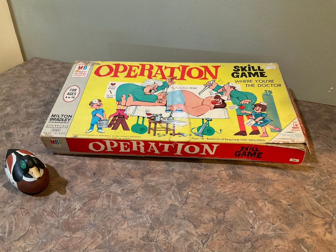 Operation “the Electric Game” Board Game. Rare Smoking Doctor, First ...