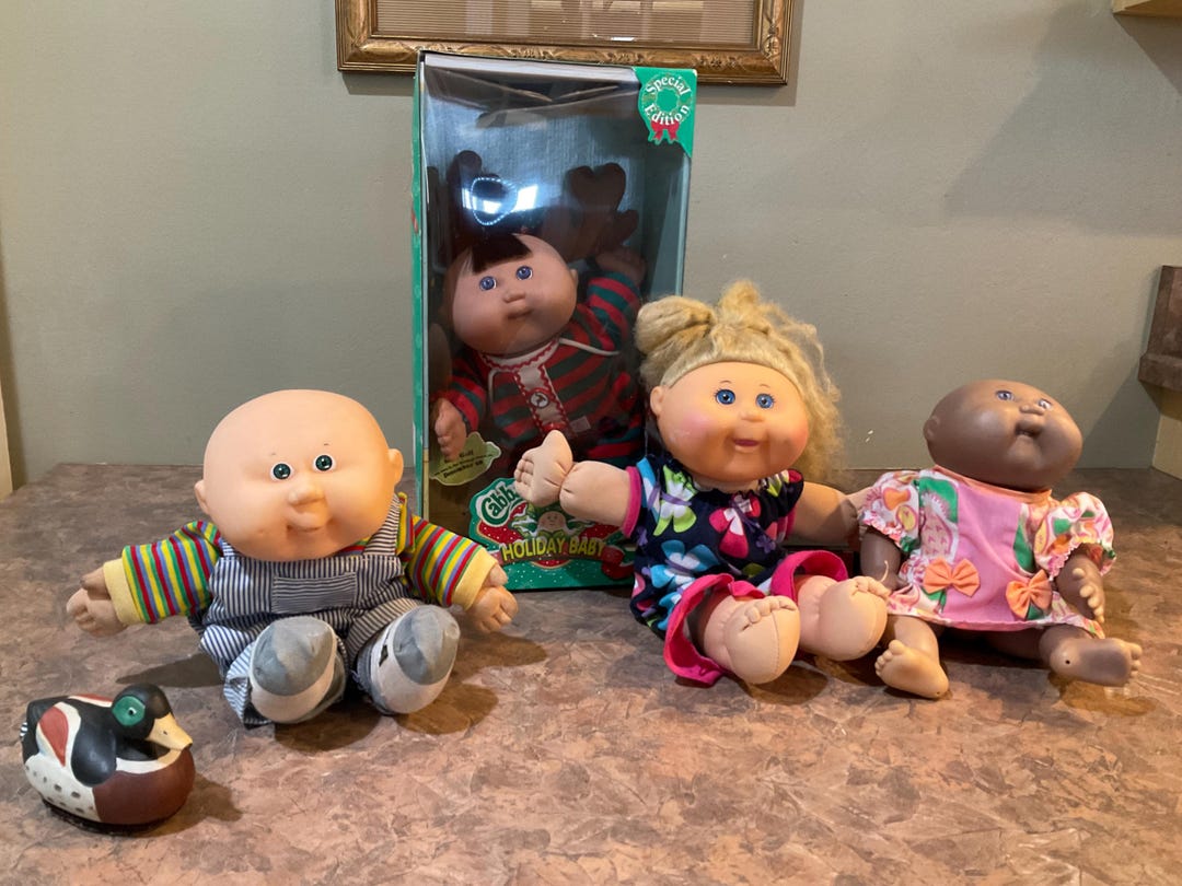 Cabbage Patch Kid Doll, Hard Body African American 1982, Bald Baby Boy ...