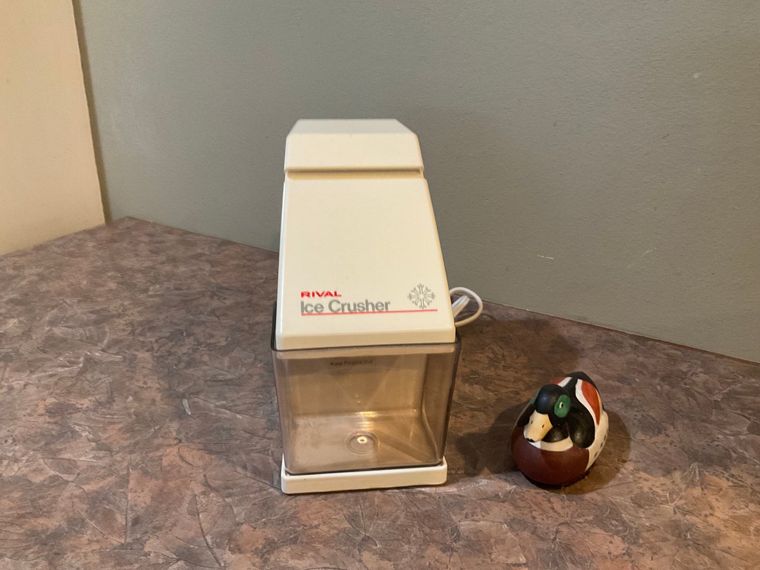 Rival Ice Crusher White Model 65301 With Removable Ice Tray, Vintage - Etsy