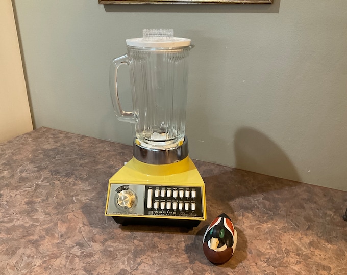 Harvest Gold Hamilton Beach Blender Glass Pitcher 1970s Hamilton Beach ...