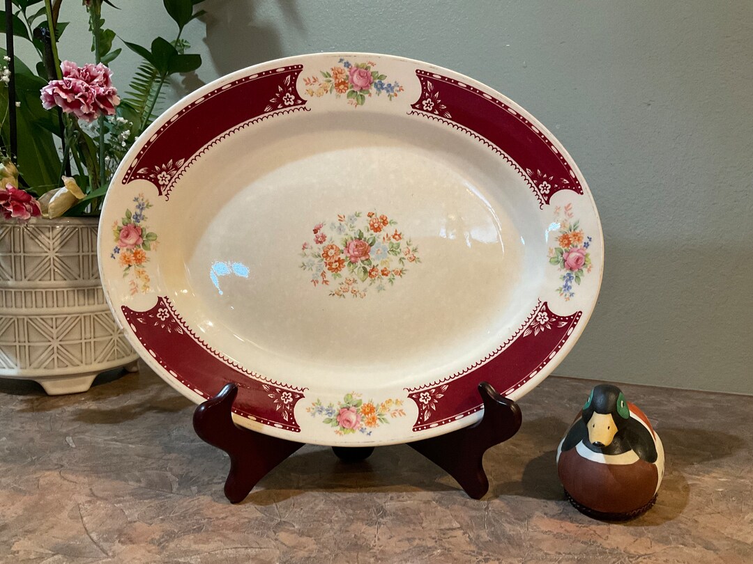 Homer Laughlin Majestic Pattern G 40 N 6 Serving Platter, Vintage - Etsy