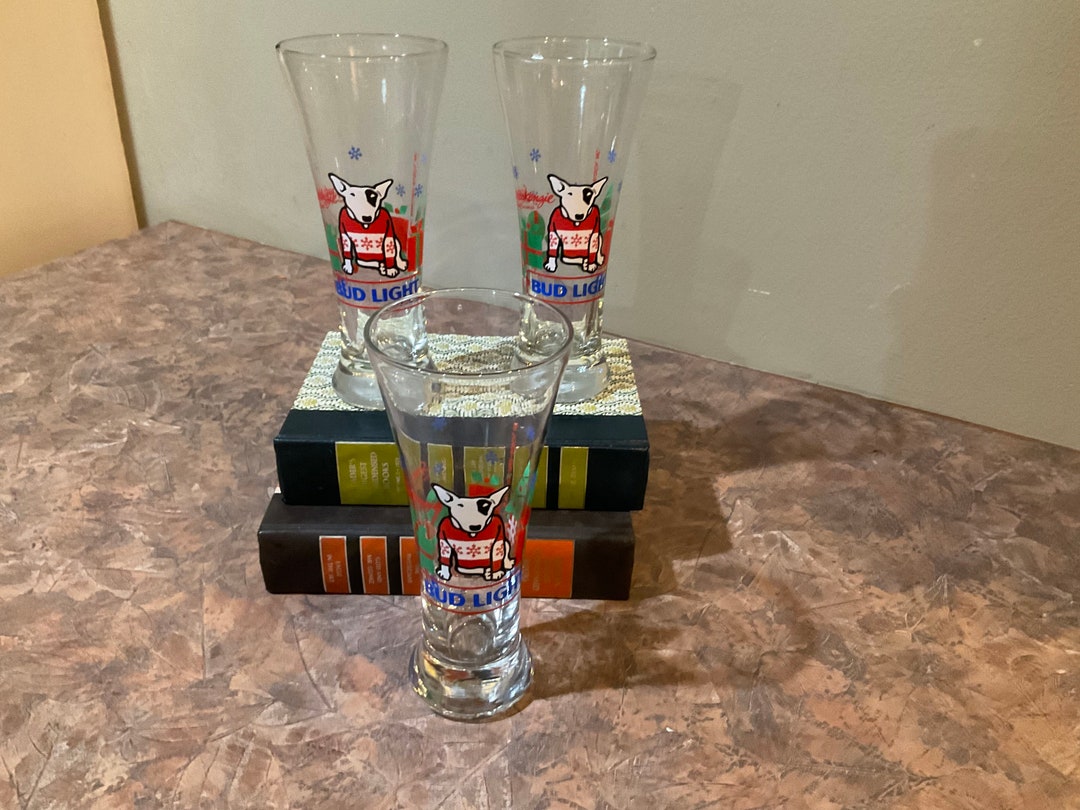 Anheuser-busch Christmas Bud Light Spuds Mackenzie 1987 Glasses ...