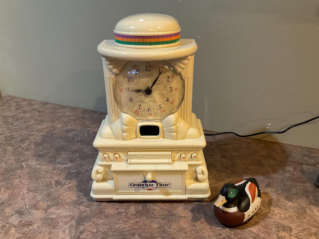Grandpa Time Clock, Storyteller Clock, Vintage Toy - Etsy