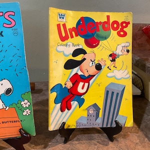Underdog Coloring Book by Whitman 1972, Peanuts Schulz Peanuts Coloring ...