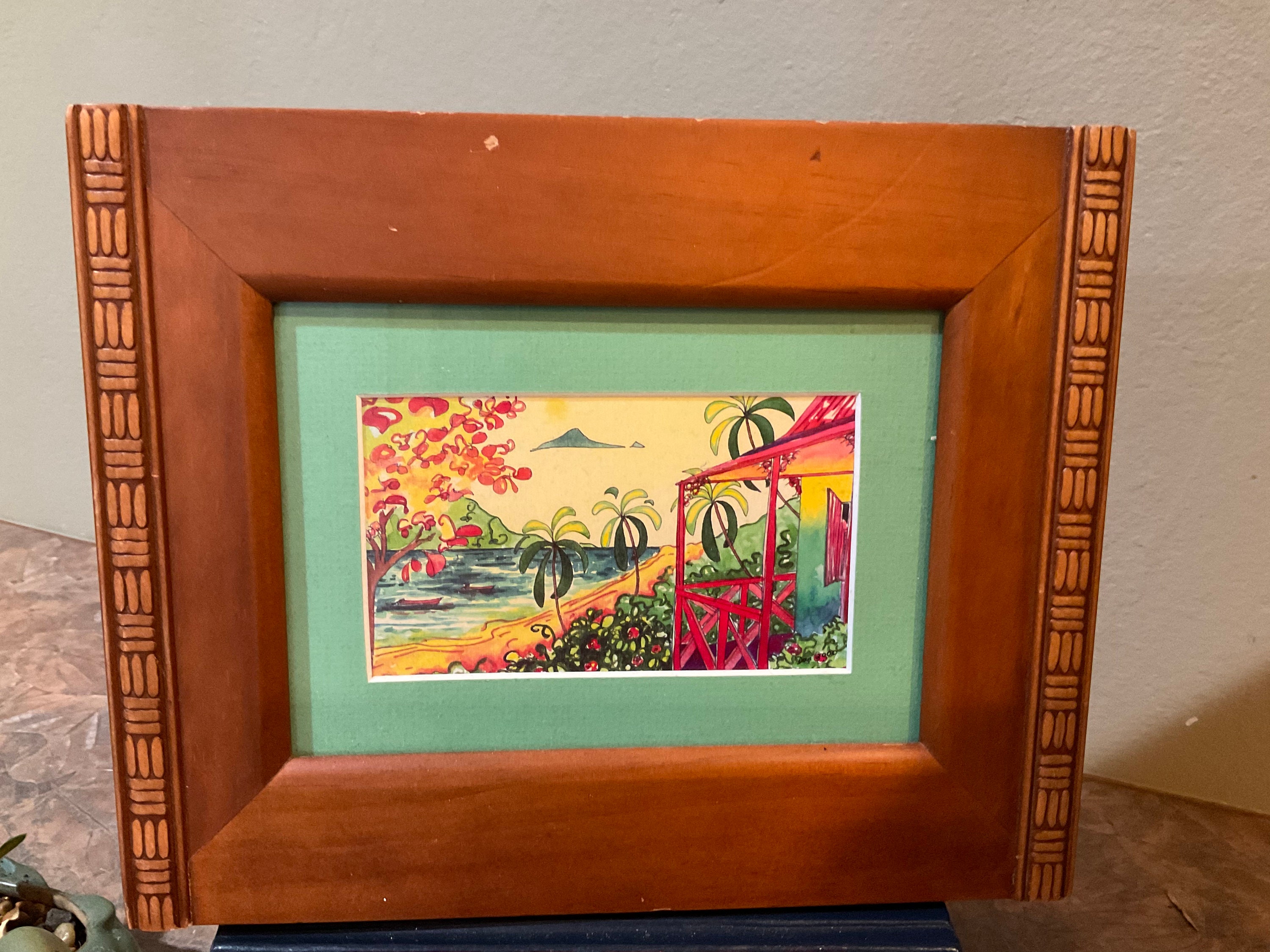 Burnes of Boston Wooden Inlay Picture Frame Rare Woods 1998 - Etsy