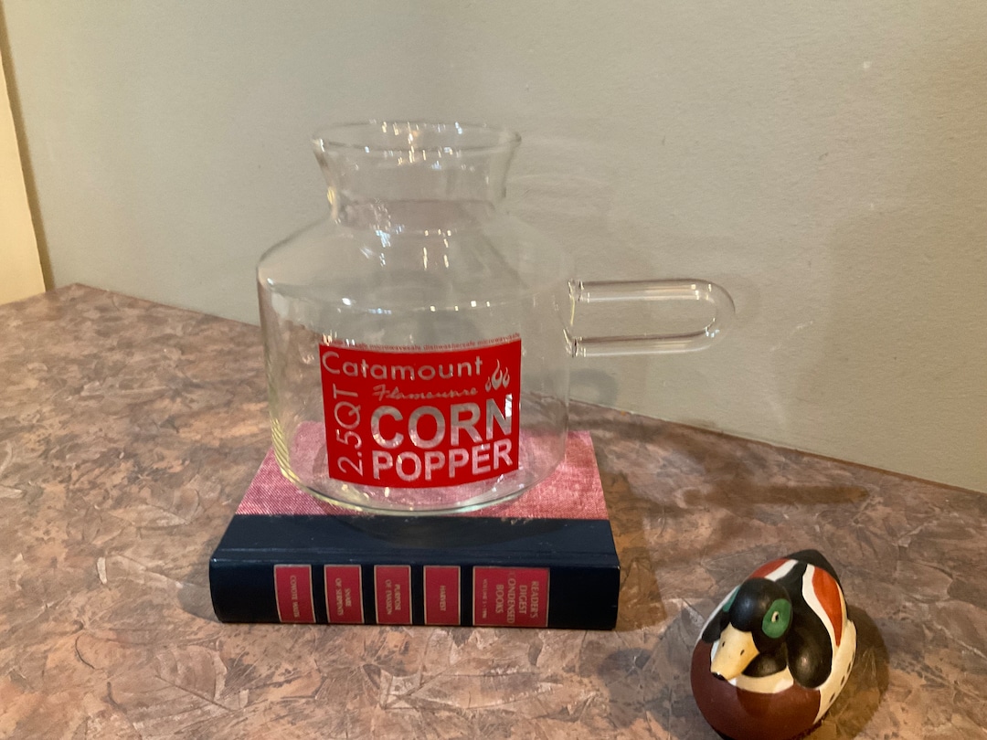 Catamount Flameware Corn Popper 2.5 Qt Glass - Etsy