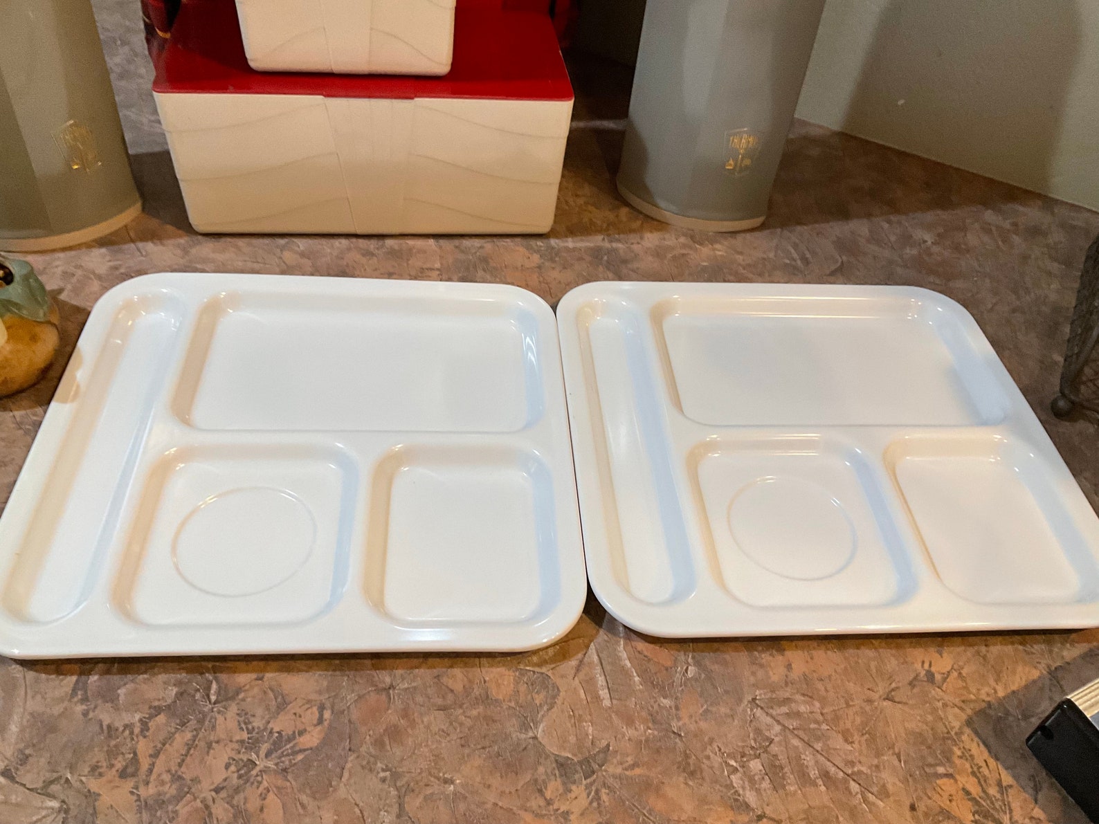 Thermos Red Plaid Bag Picnic Set Vintage Thermos Plates - Etsy