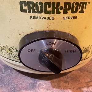 Rival Crock Pot Stoneware Yellow Slow Cooker Model 3350/2 Plastic Lid ...