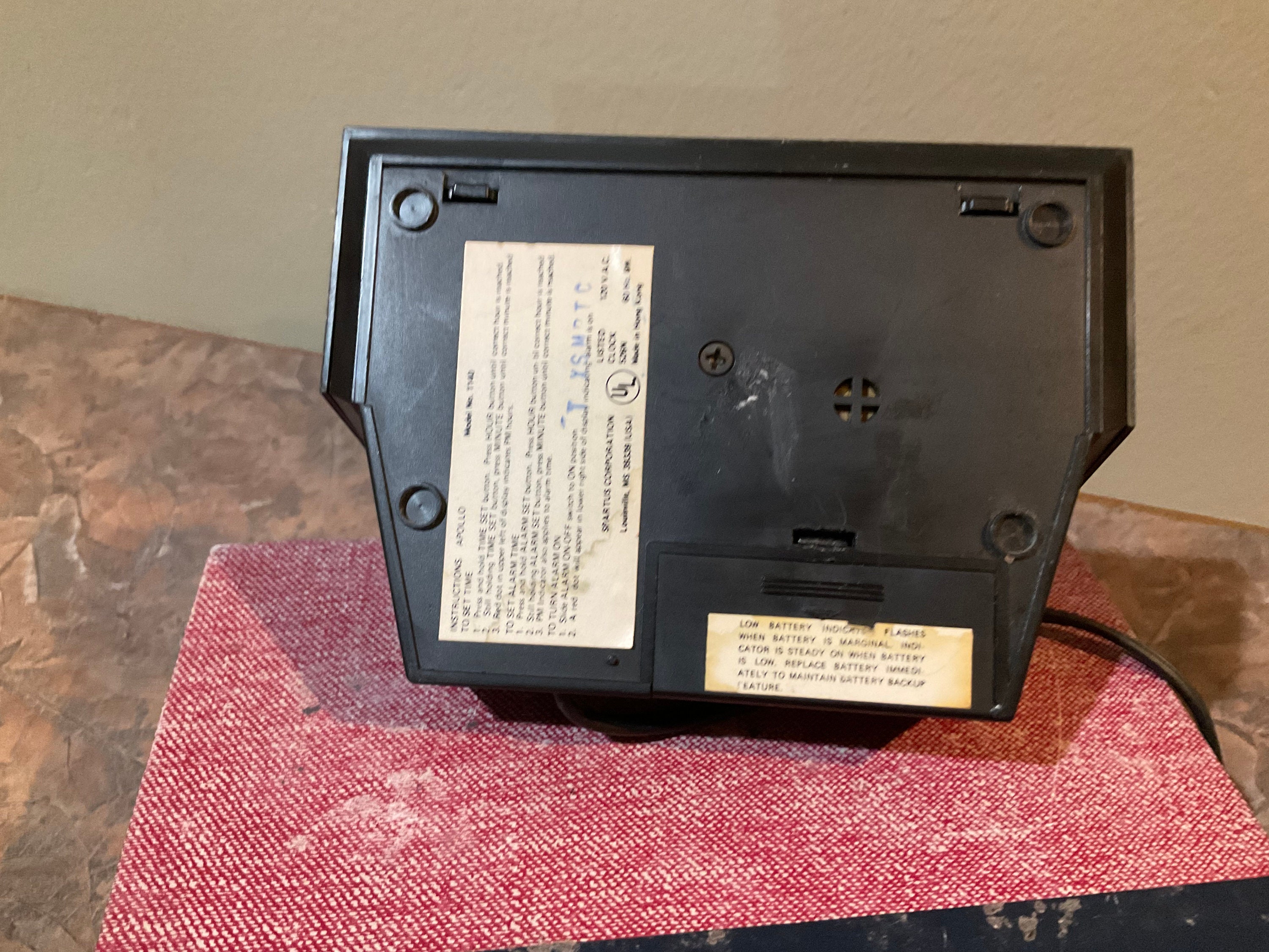 Spartus Electronic Digital Alarm Clock Apollo Model 1140 Big - Etsy