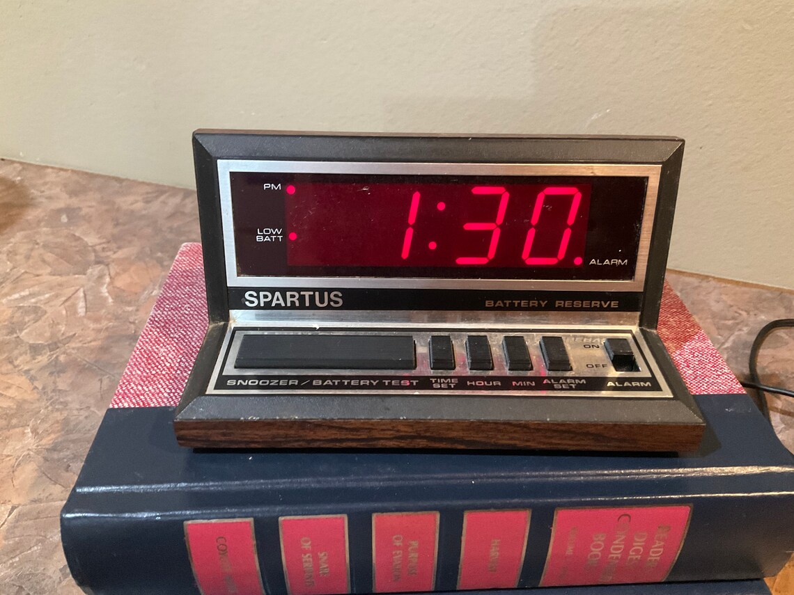 Spartus Electronic Digital Alarm Clock Apollo Model 1140 Big - Etsy