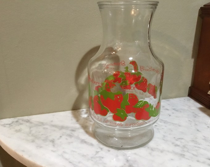 Strawberry Shortcake Juice Pitcher, Vintage Strawberry Shortcake - Etsy