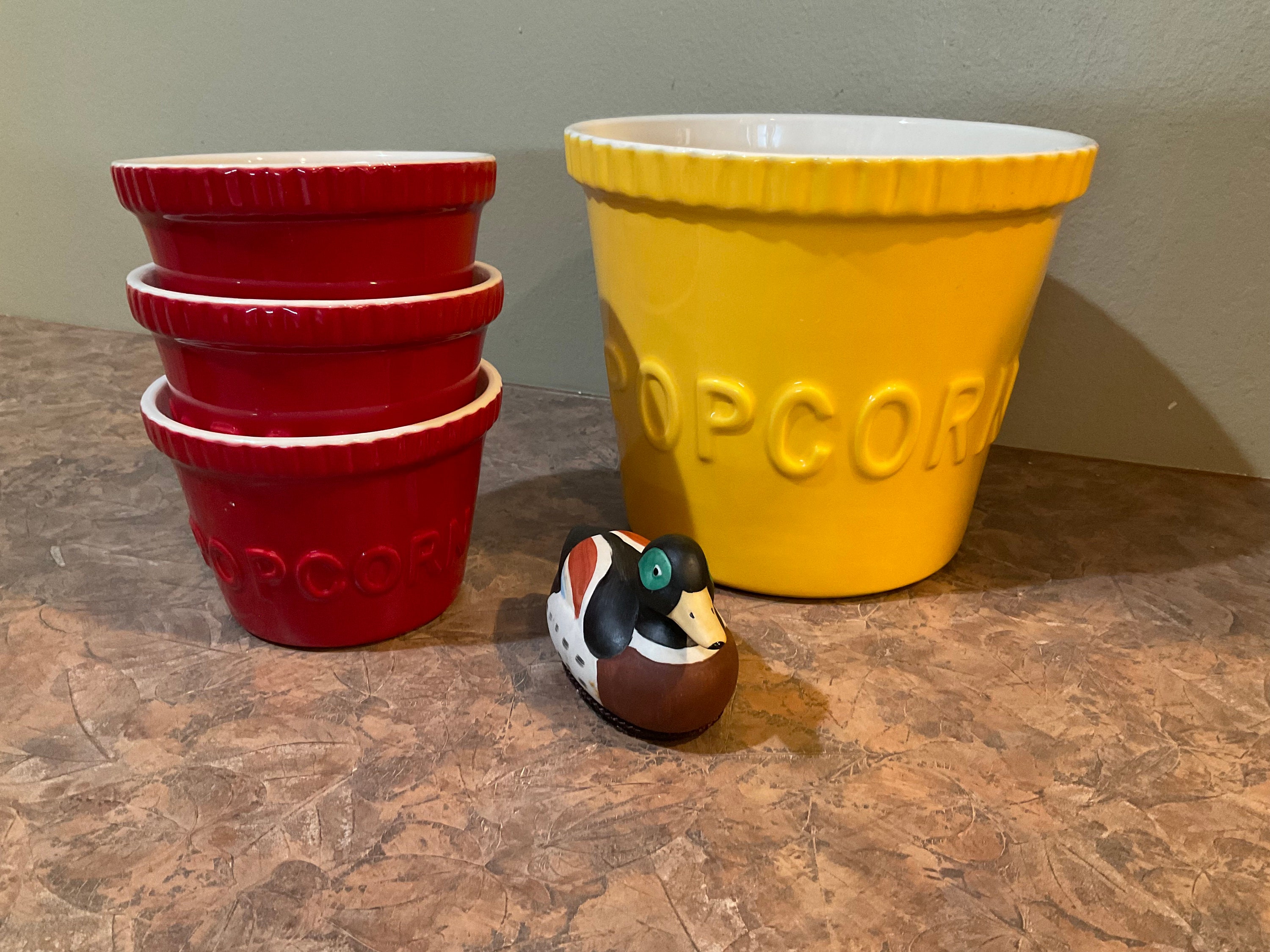 Ceramic Popcorn Tubs