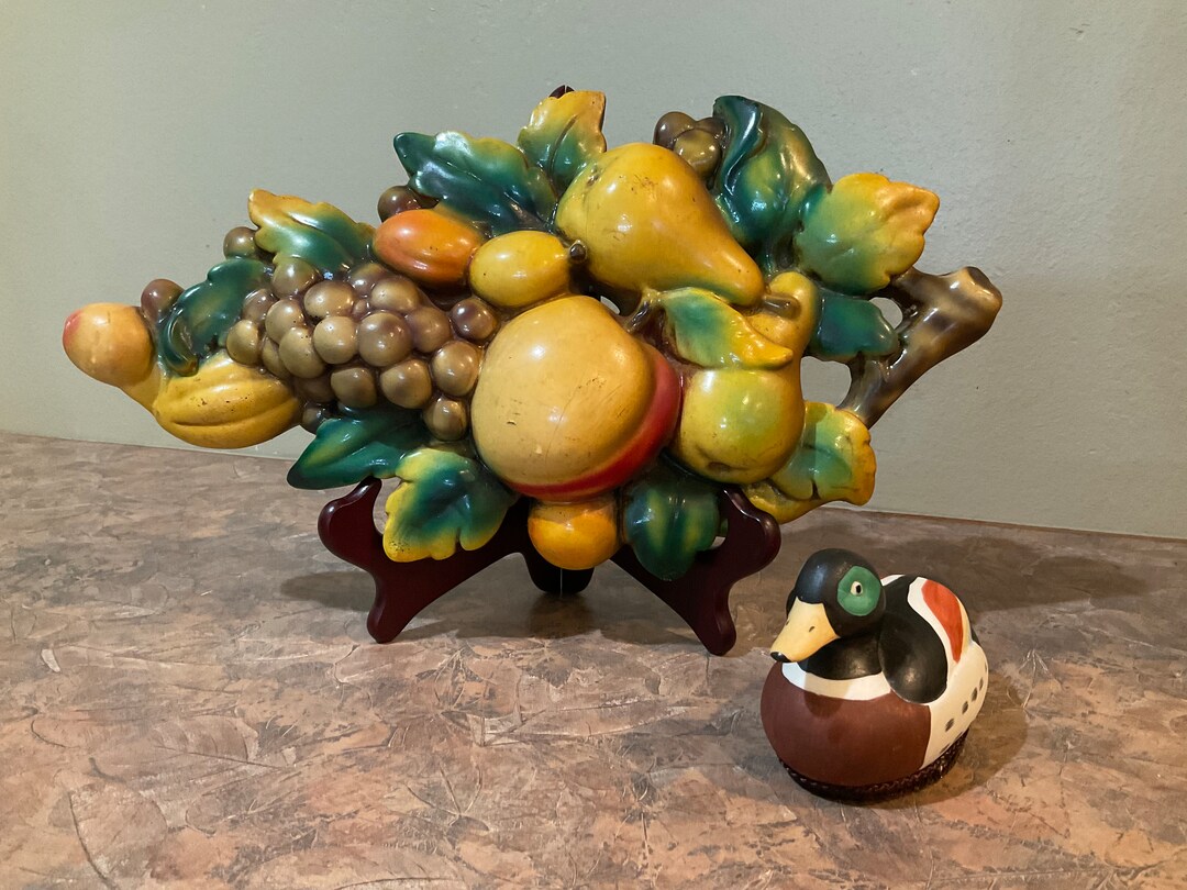 Chalkware Fruit Wall Hangings, MCM, Mid-century, 50-60s-70s Decor - Etsy