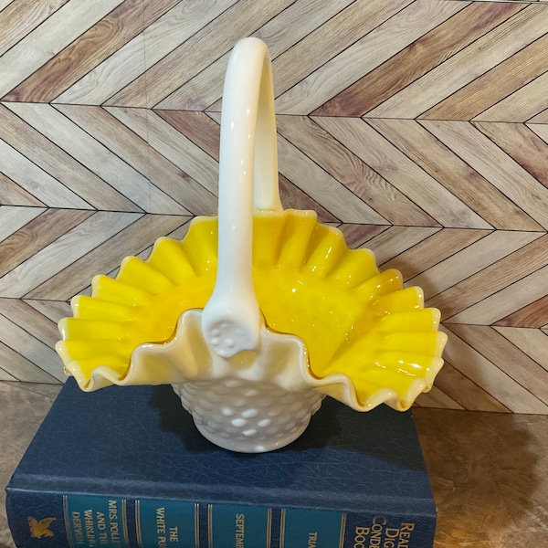 Yellow Milk Glass - Etsy