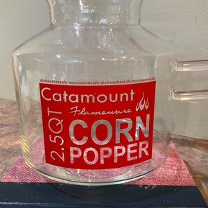 Catamount Flameware Corn Popper 2.5 Qt Glass - Etsy