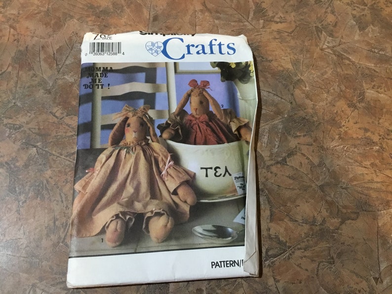 Simplicity Crafts Sewing Pattern 8458 Cat Bride Groom Bunny - Etsy