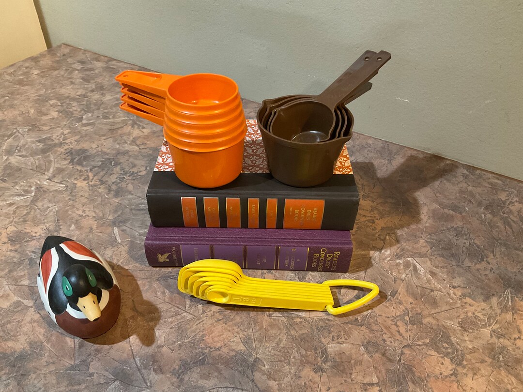Tupperware Measuring Cups, Orange Nesting, Set of 5, Tupperware Yellow ...