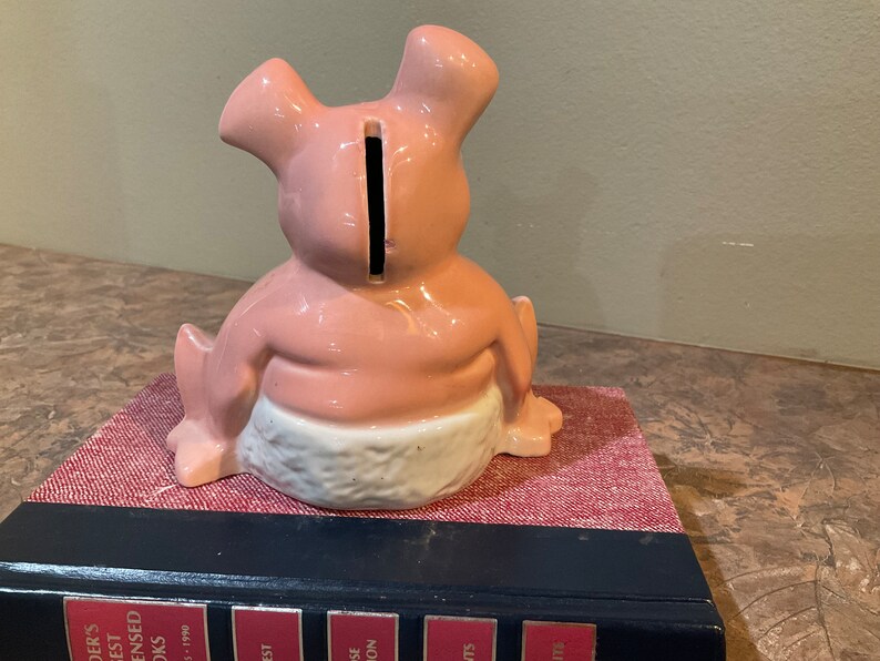 Wade Pottery Baby Pig in Nappy Money Box, Ceramic Collectible Piggy ...