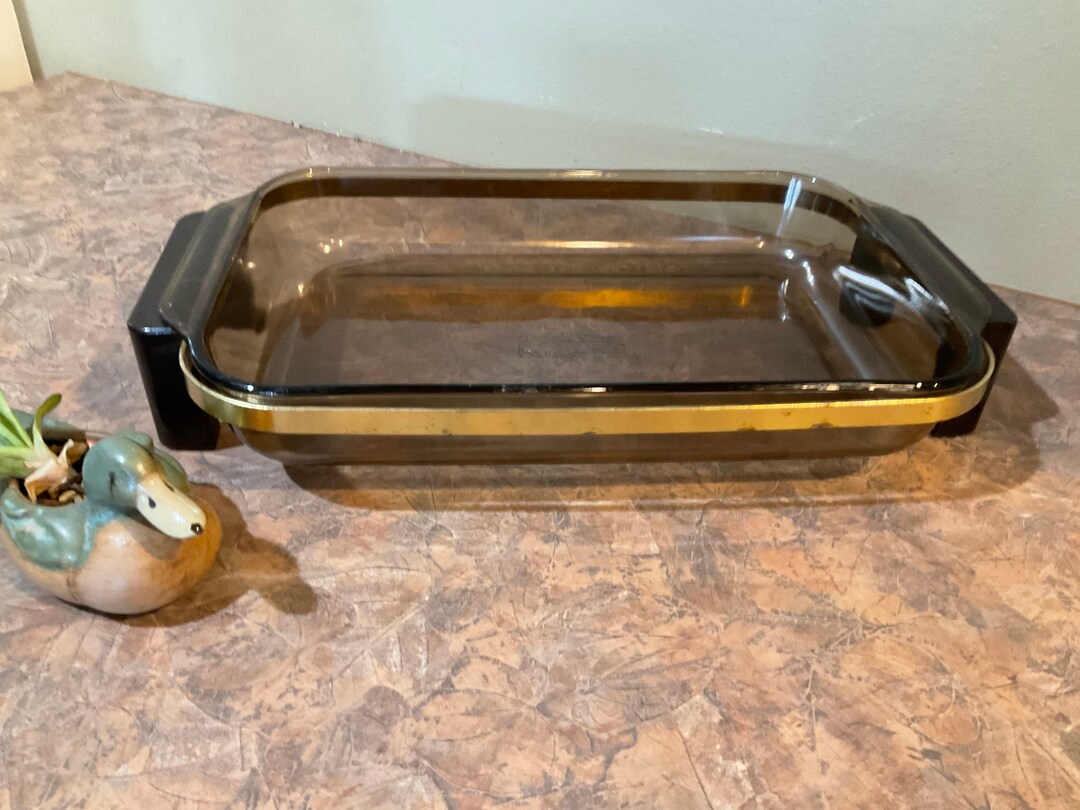 Pyrex Brown Casserole Dish 3 QT 3 L With PAN & CARRIER 233-R - Etsy