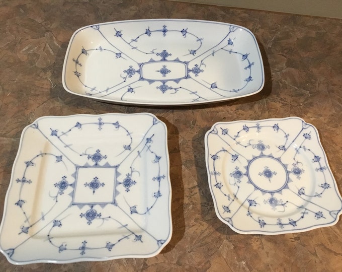 PORSGRUND Hand Painted Rectangular Medium Serving Tray Med. - Etsy