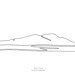 Holy Isle Line Drawing Print A4 Line Drawing Line Print Wall Decor Wall ...